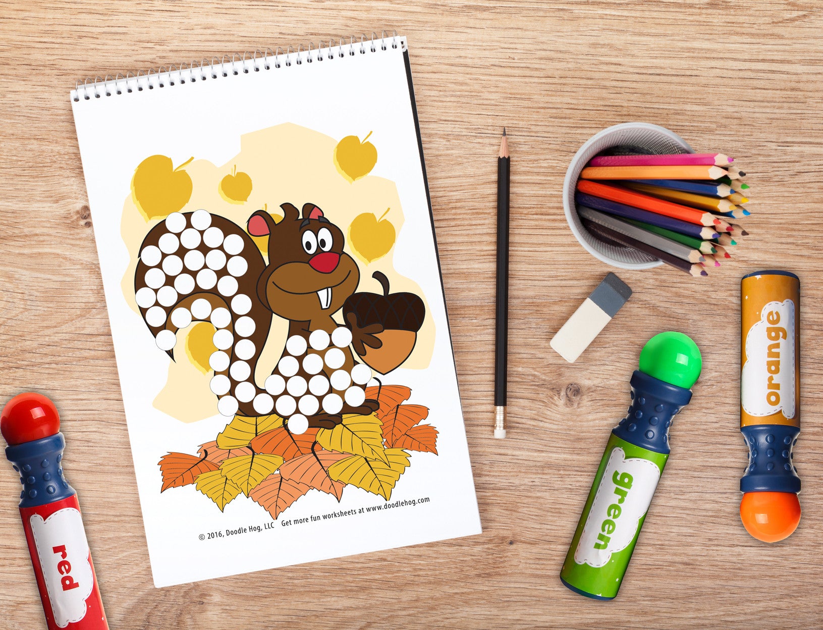 Free Download | Fall Themed Dot Worksheets – Doodle Hog