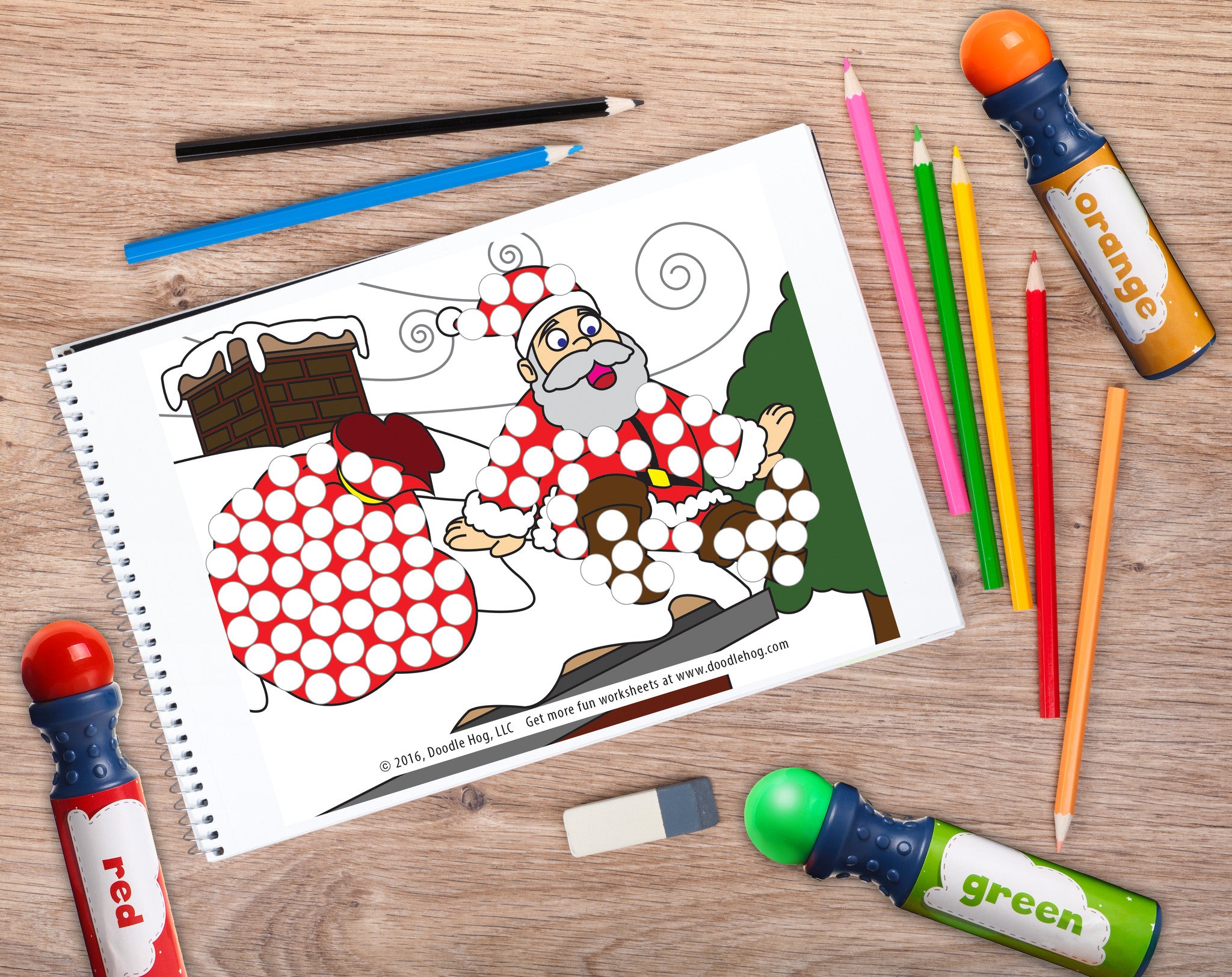 Free Download | Christmas Themed Dot Worksheets – Doodle Hog