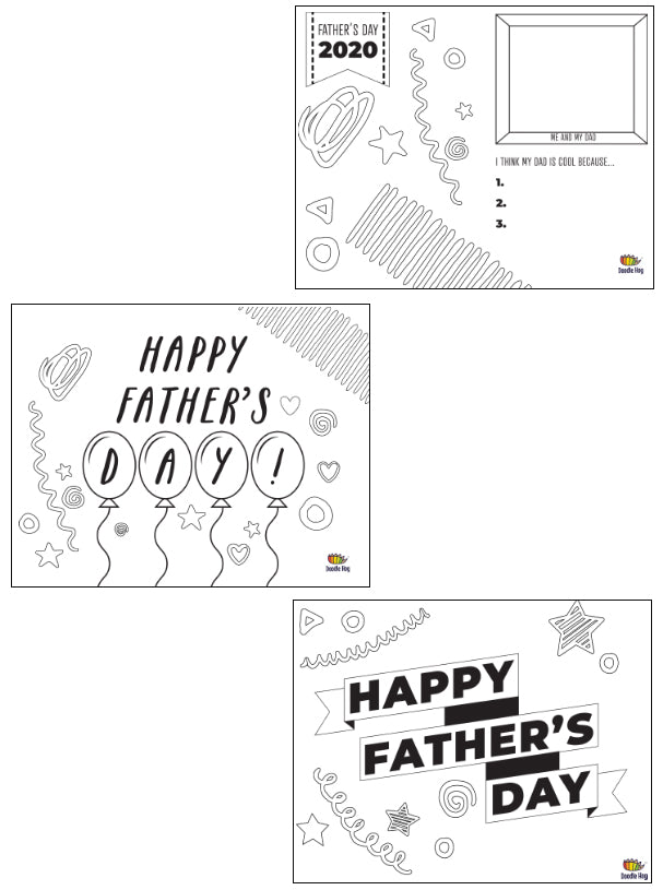 Rad Dad Father's Day Placemat – Doodle Hog