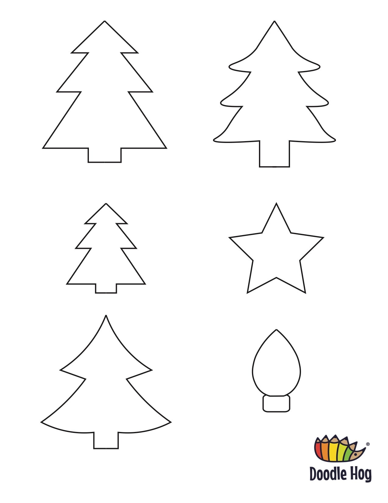 Christmas Stamp Template – Doodle Hog