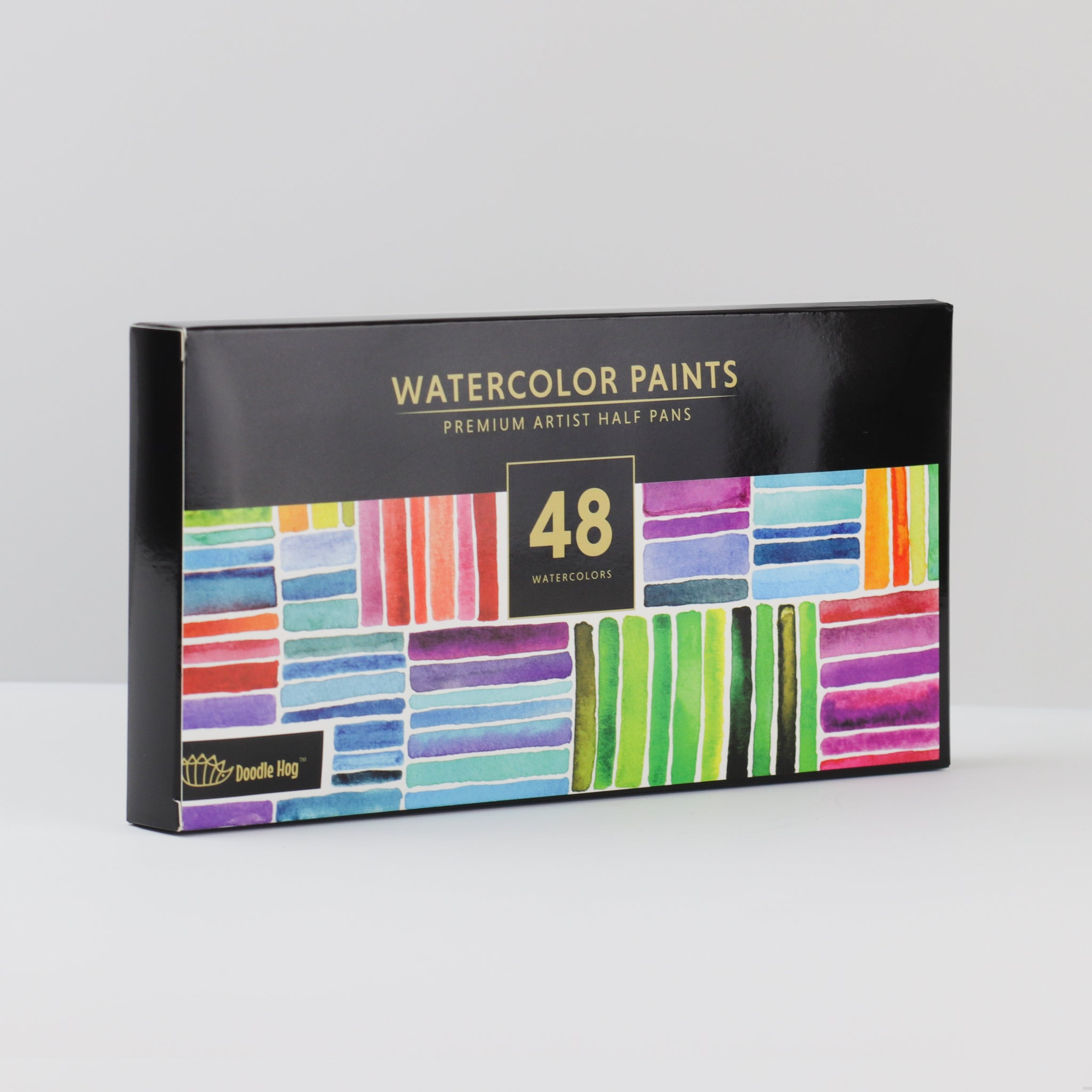 Premium Refillable Watercolor Half Pan Set (48 colors) – Doodle Hog