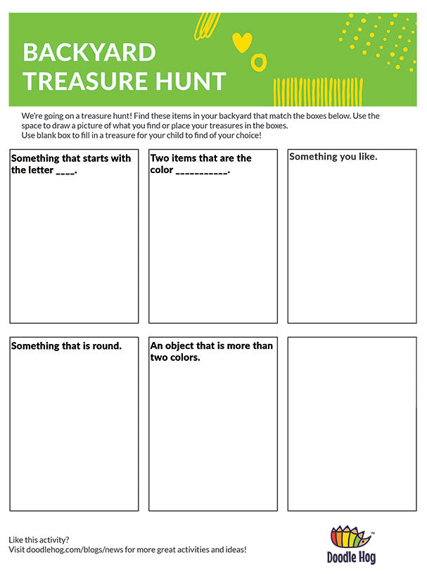 Backyard Scavenger Hunt – Doodle Hog
