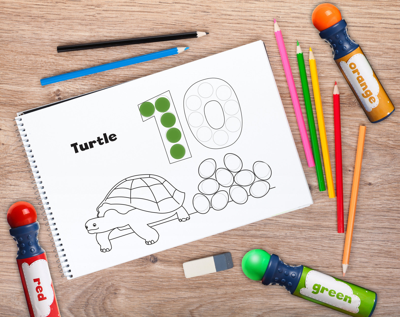 Free Download | Simple Numbers Dot Worksheets – Doodle Hog