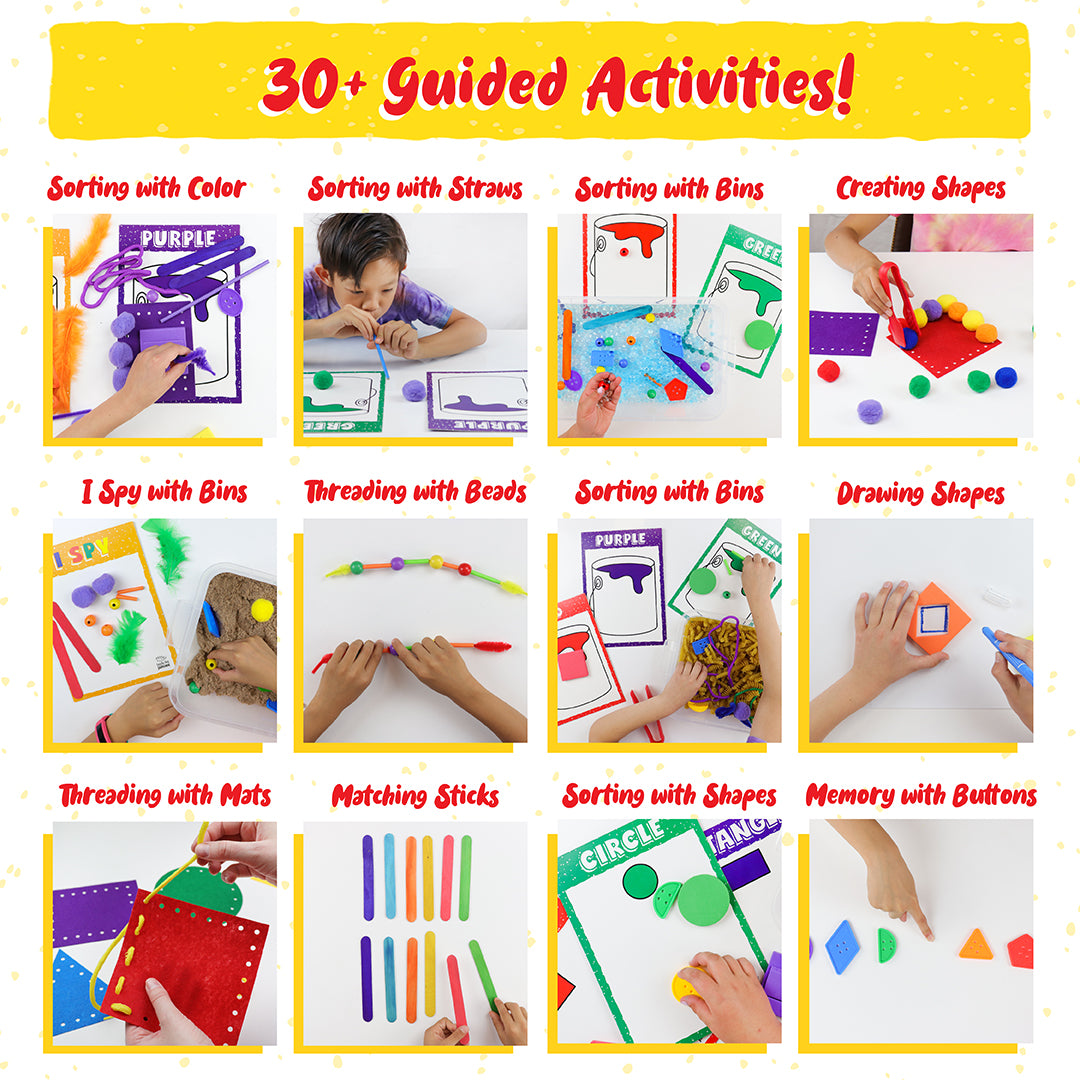 Sensory Activity Kit: Colors + Shapes Crafts for Toddlers – Doodle Hog