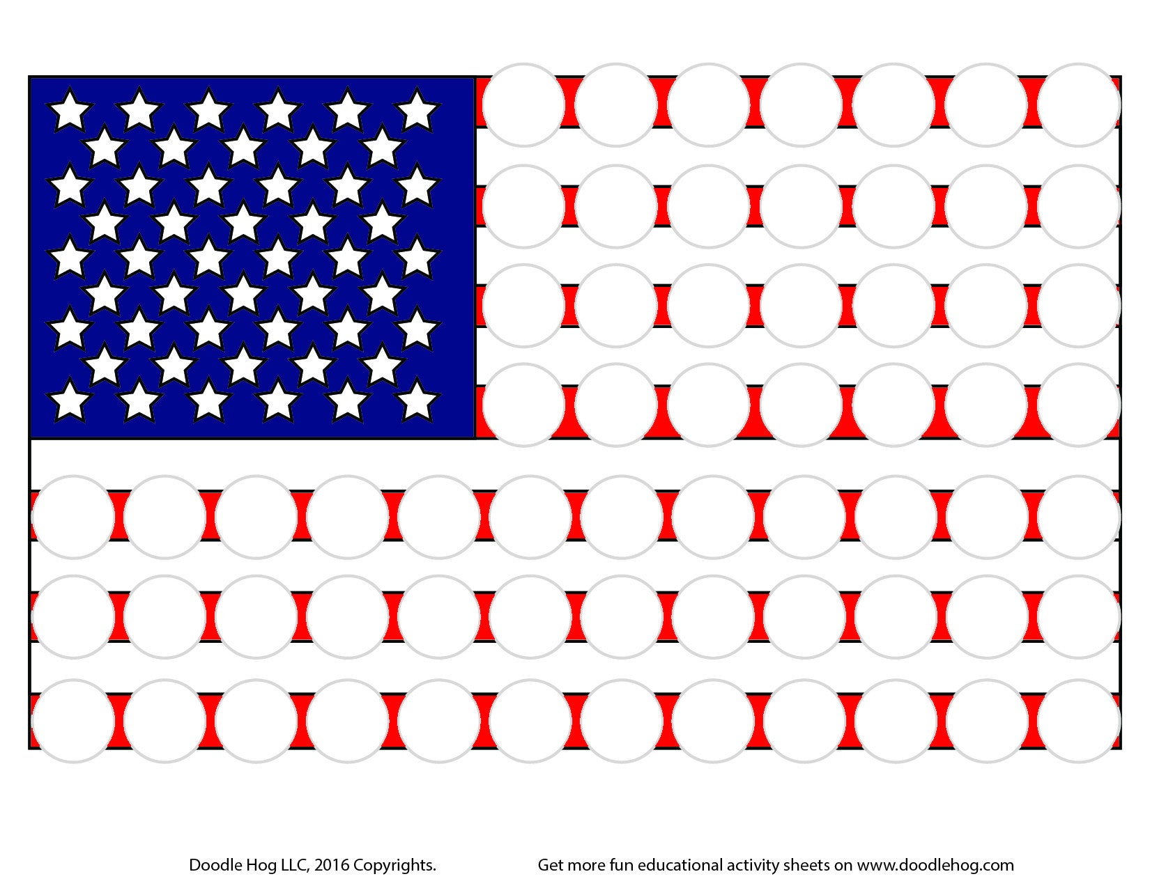 Free Download | Memorial Day Dot Worksheets – Doodle Hog