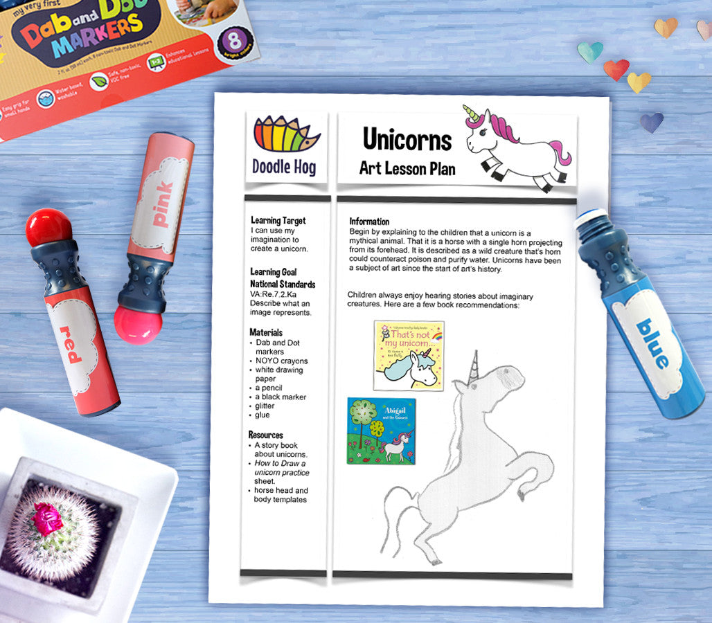 Free Download | Unicorns Art Lesson Plan – Doodle Hog